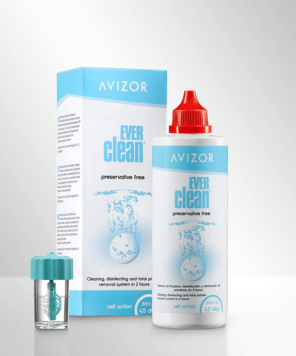 Avizor ever clean 225 ML + 30 comprimidos – Tienda Óptica